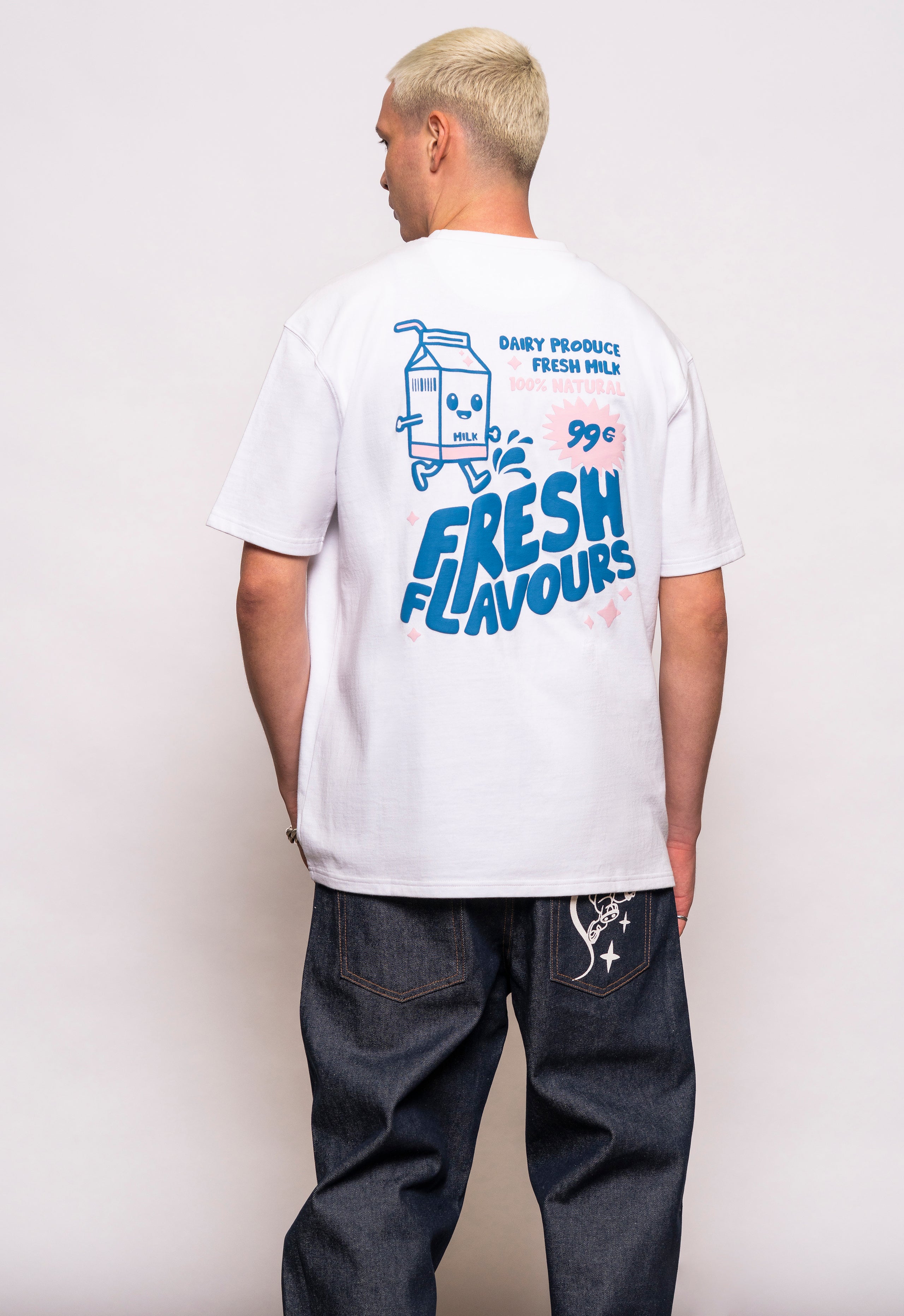 WHITE MILK TEE – Fresh Couture